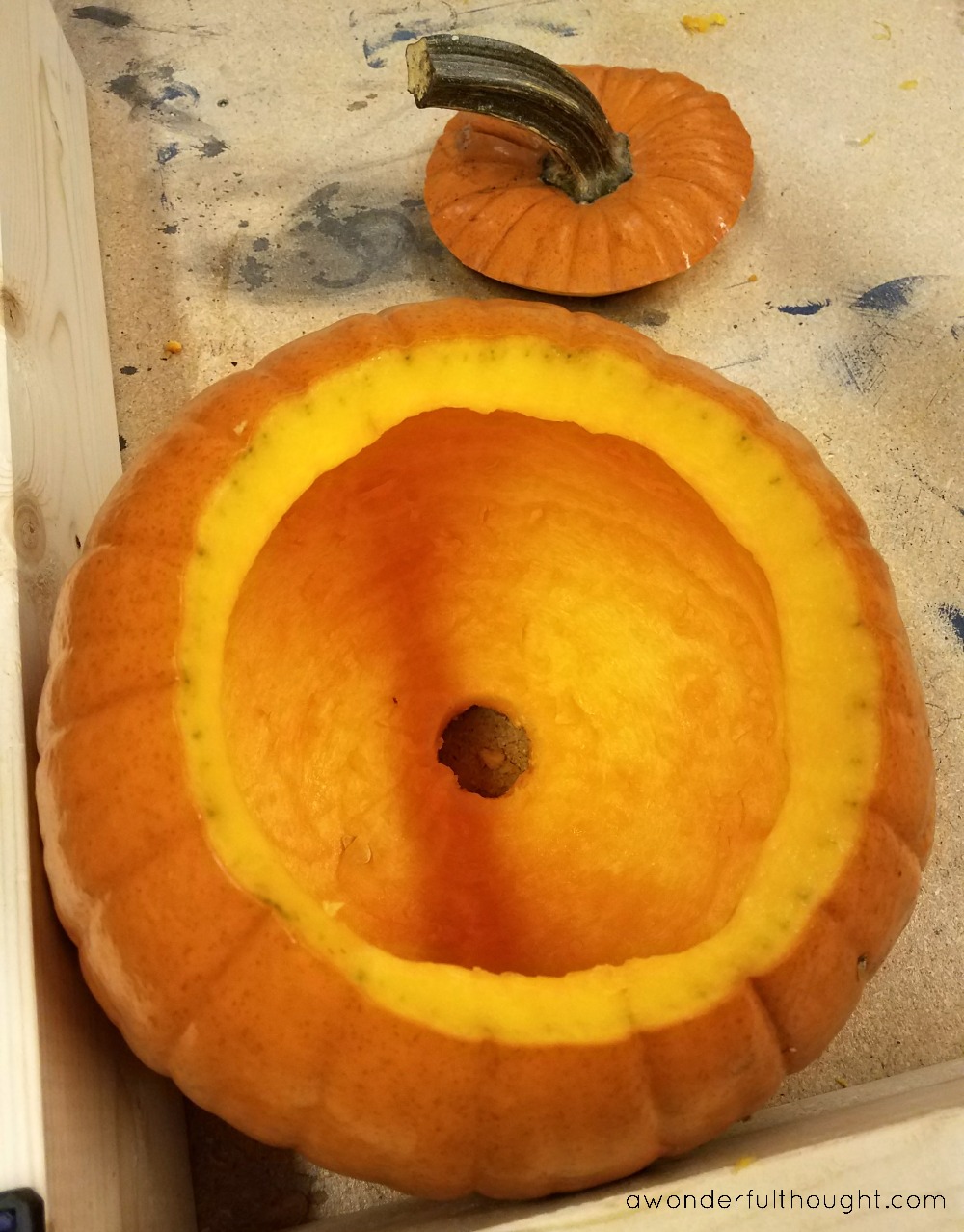 How to clean out a pumpkin in 2 minutes! - A Wonderful Thought