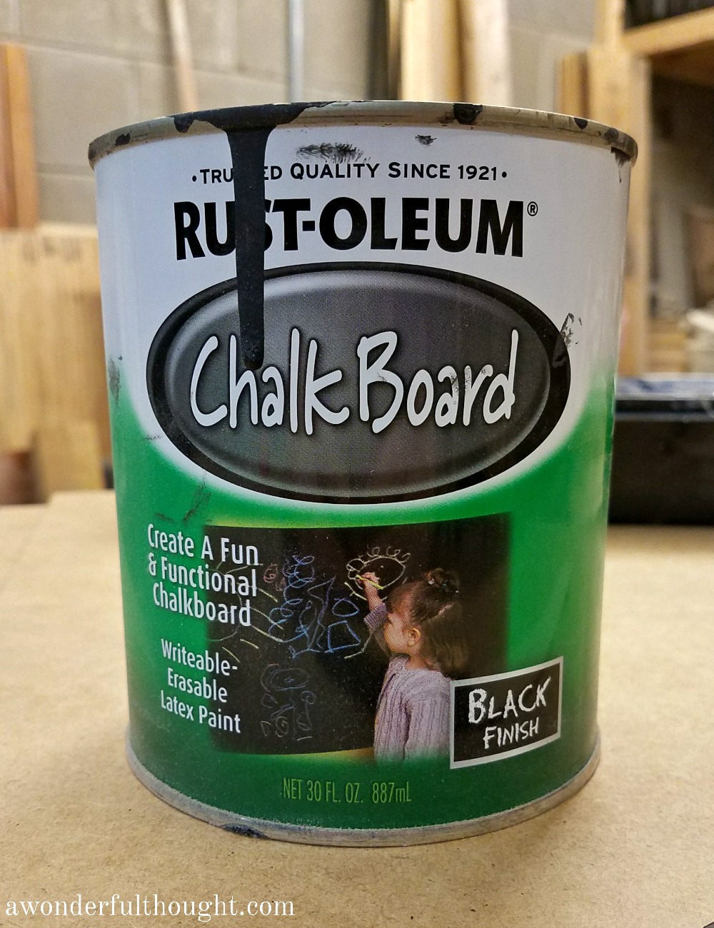 How to Make a Chalkboard - A Wonderful Thought