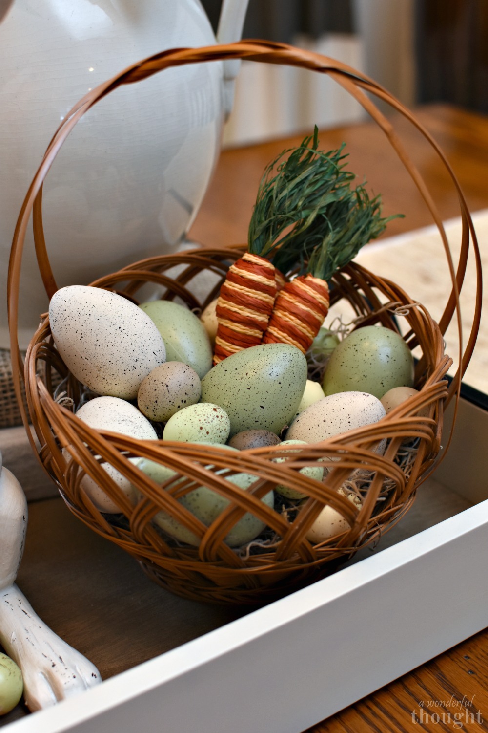 Simple Easter Vignette - A Wonderful Thought