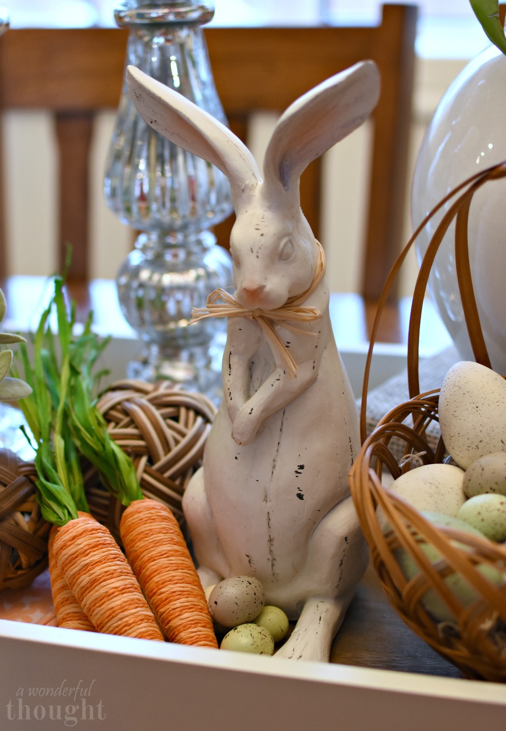 Simple Easter Vignette - A Wonderful Thought