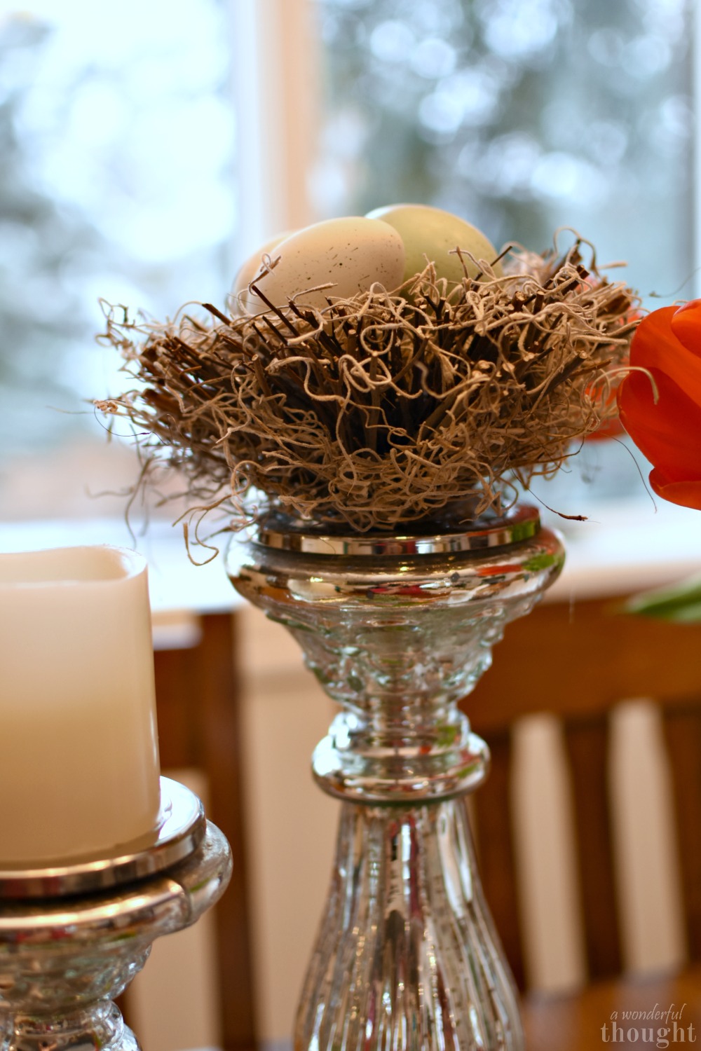 Simple Easter Vignette - A Wonderful Thought