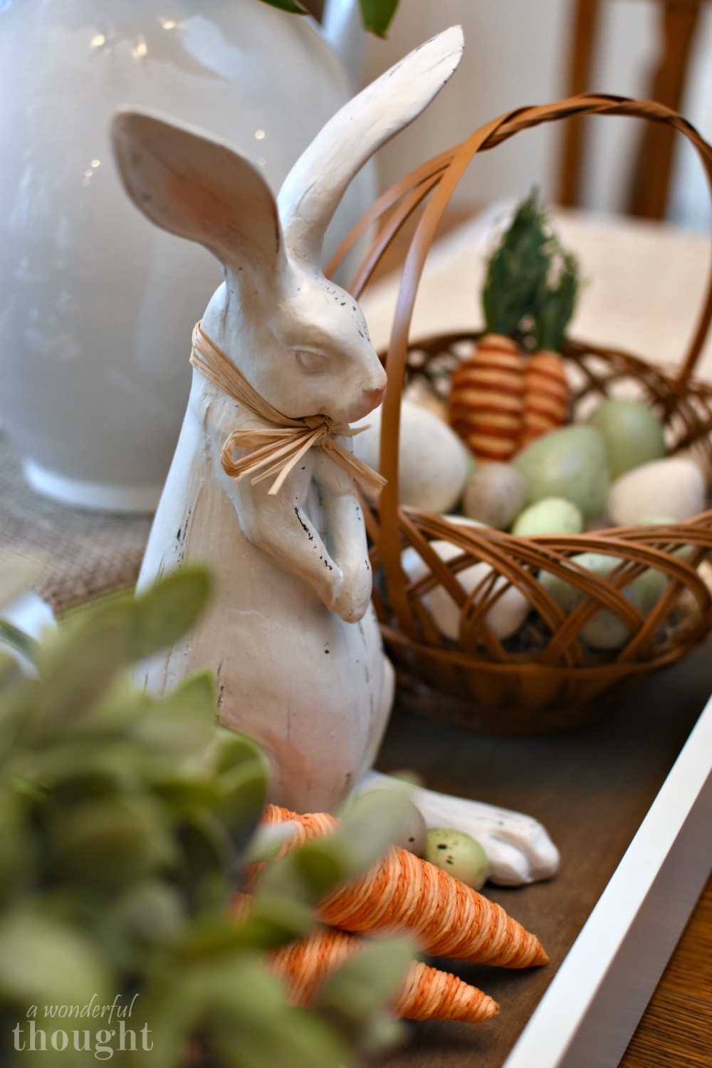 Simple Easter Vignette - A Wonderful Thought