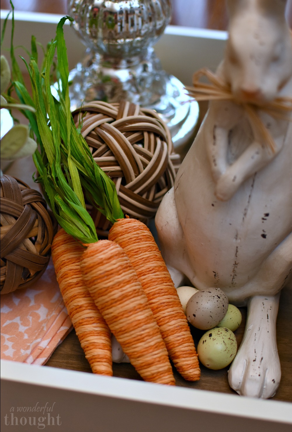 Simple Easter Vignette - A Wonderful Thought