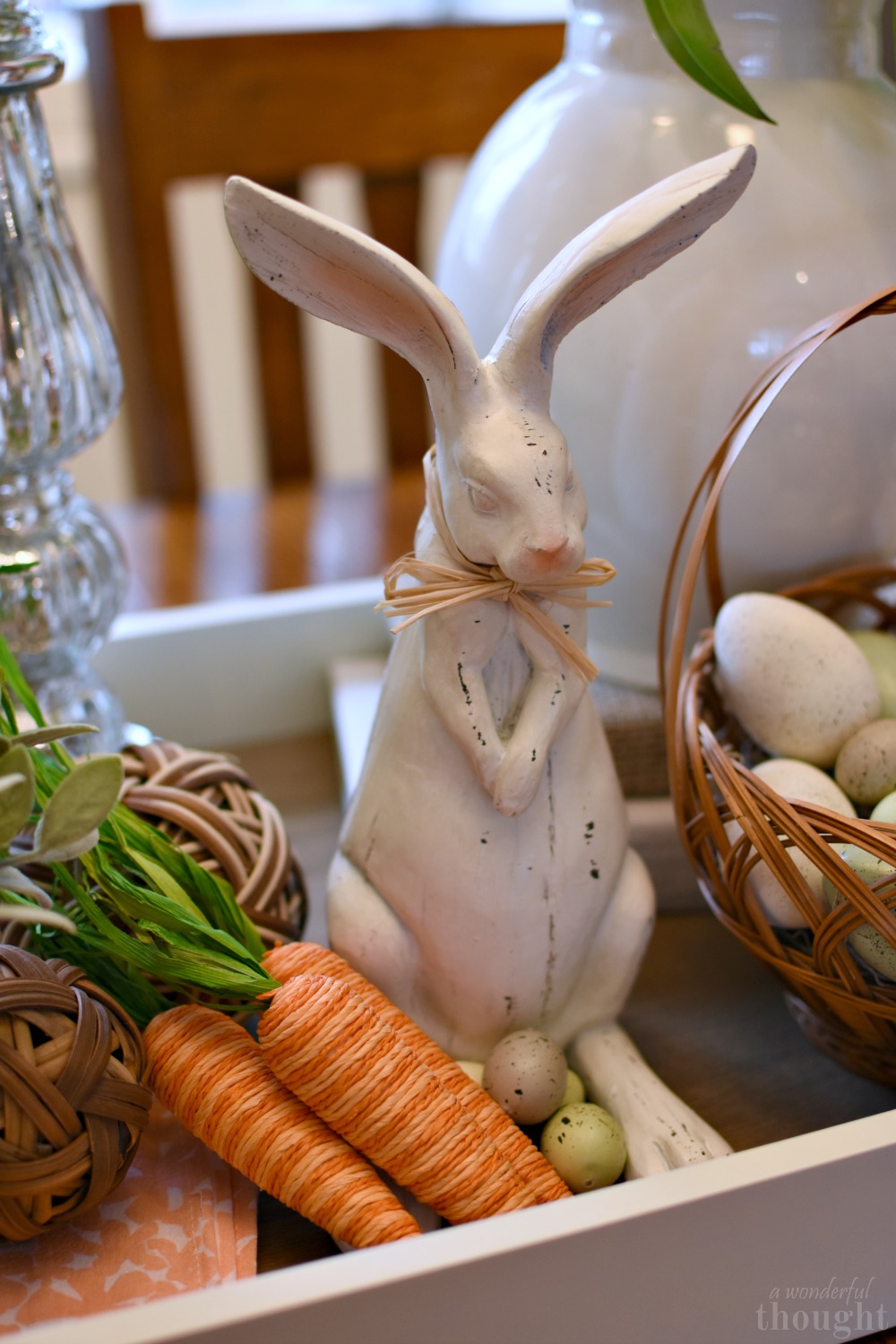 Simple Easter Vignette - A Wonderful Thought