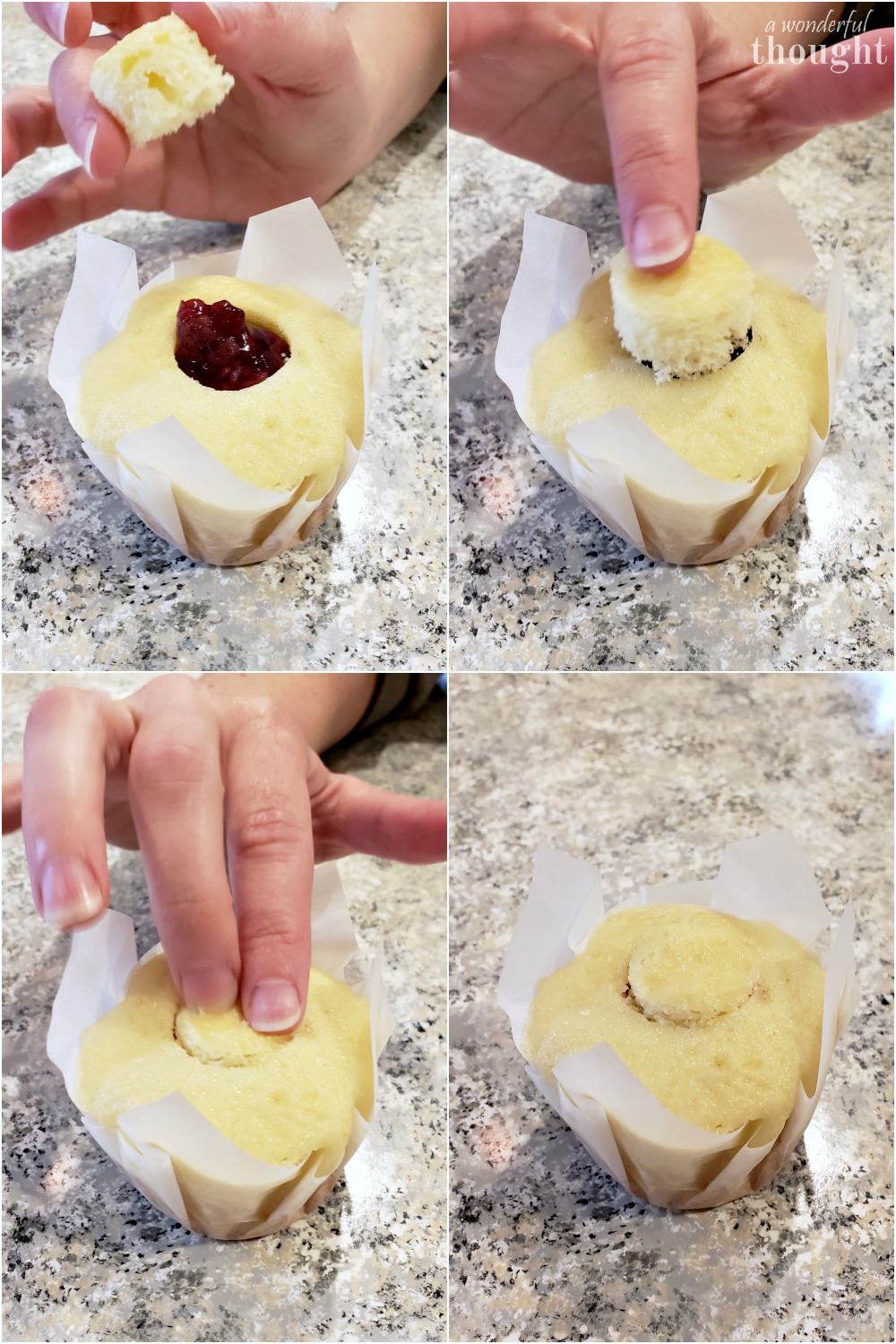 How to Easily Fill Cupcakes - A Wonderful Thought