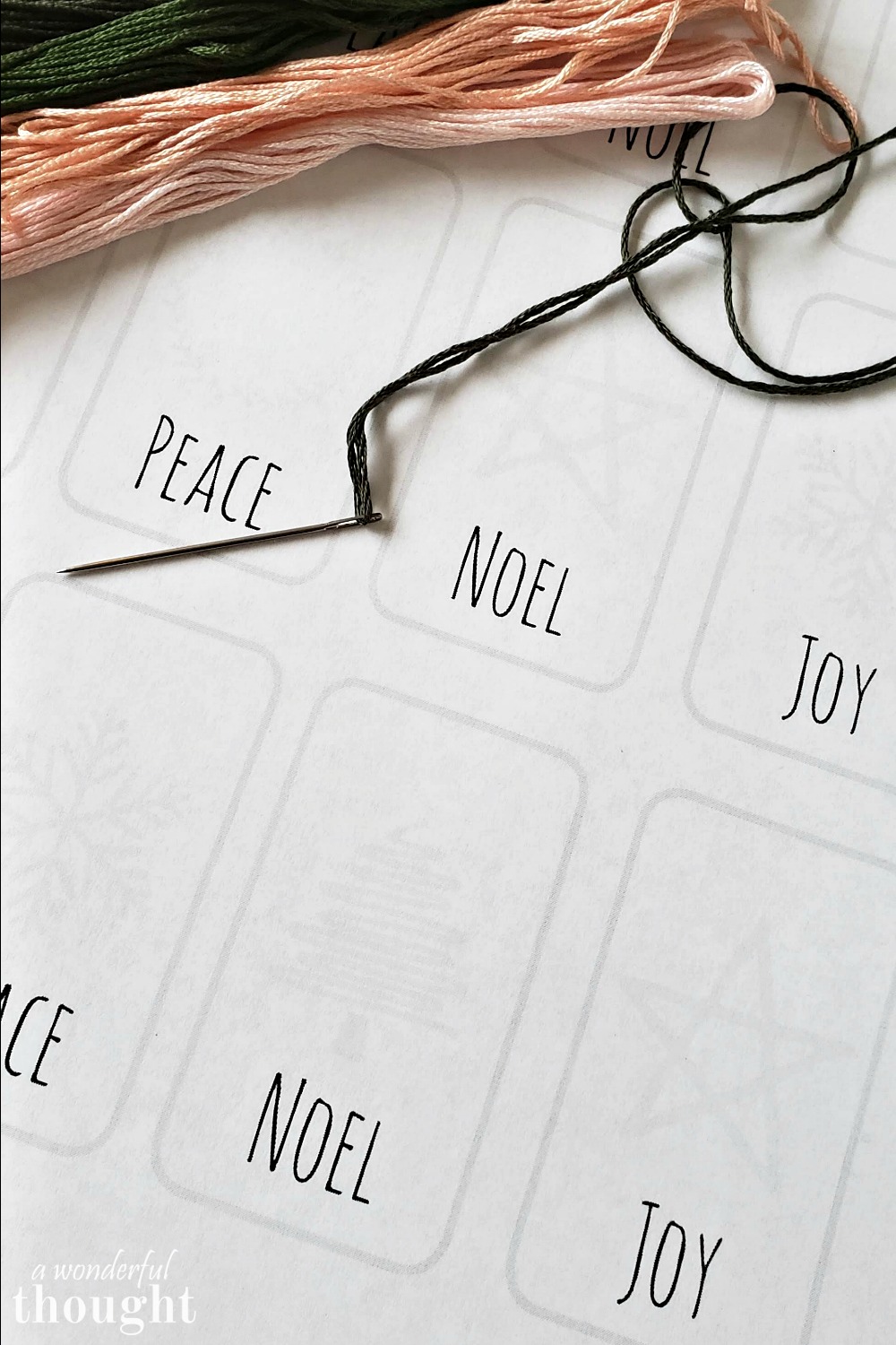 Simple Hand Embroidered Gift Tags - A Wonderful Thought