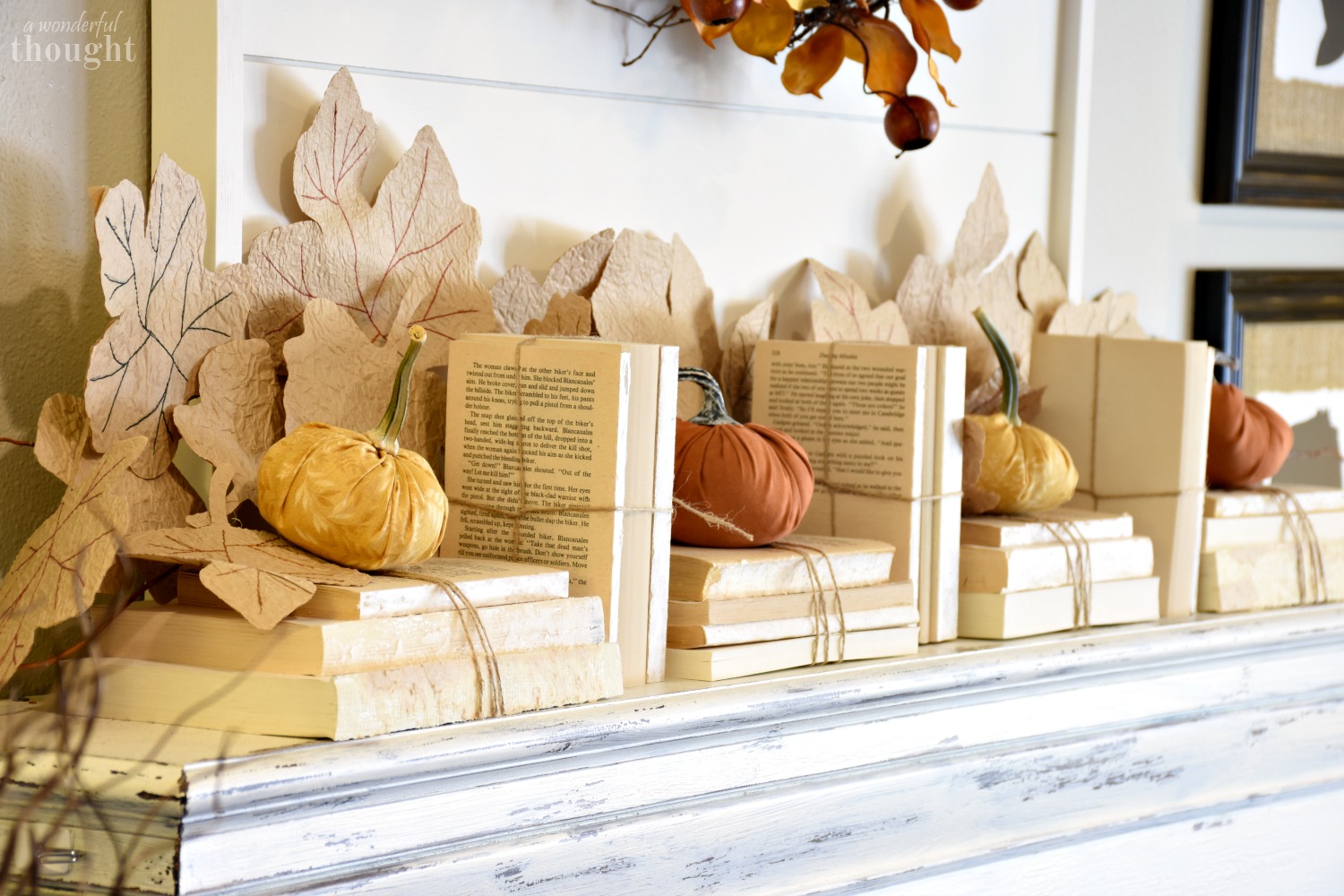 Burnt Orange and Gold Fall Decor - A Wonderful Thought