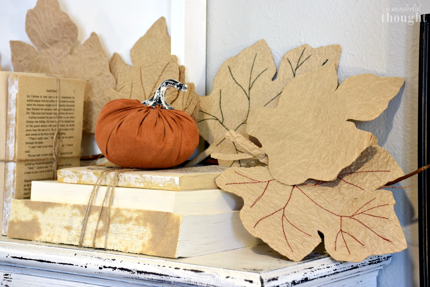 Burnt Orange and Gold Fall Decor - A Wonderful Thought