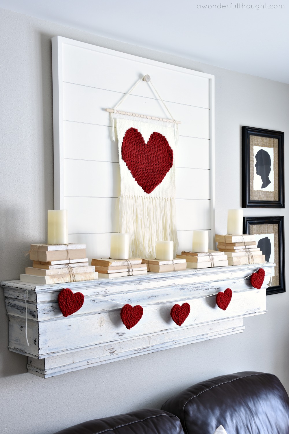 Braided Yarn Heart Garland - A Wonderful Thought