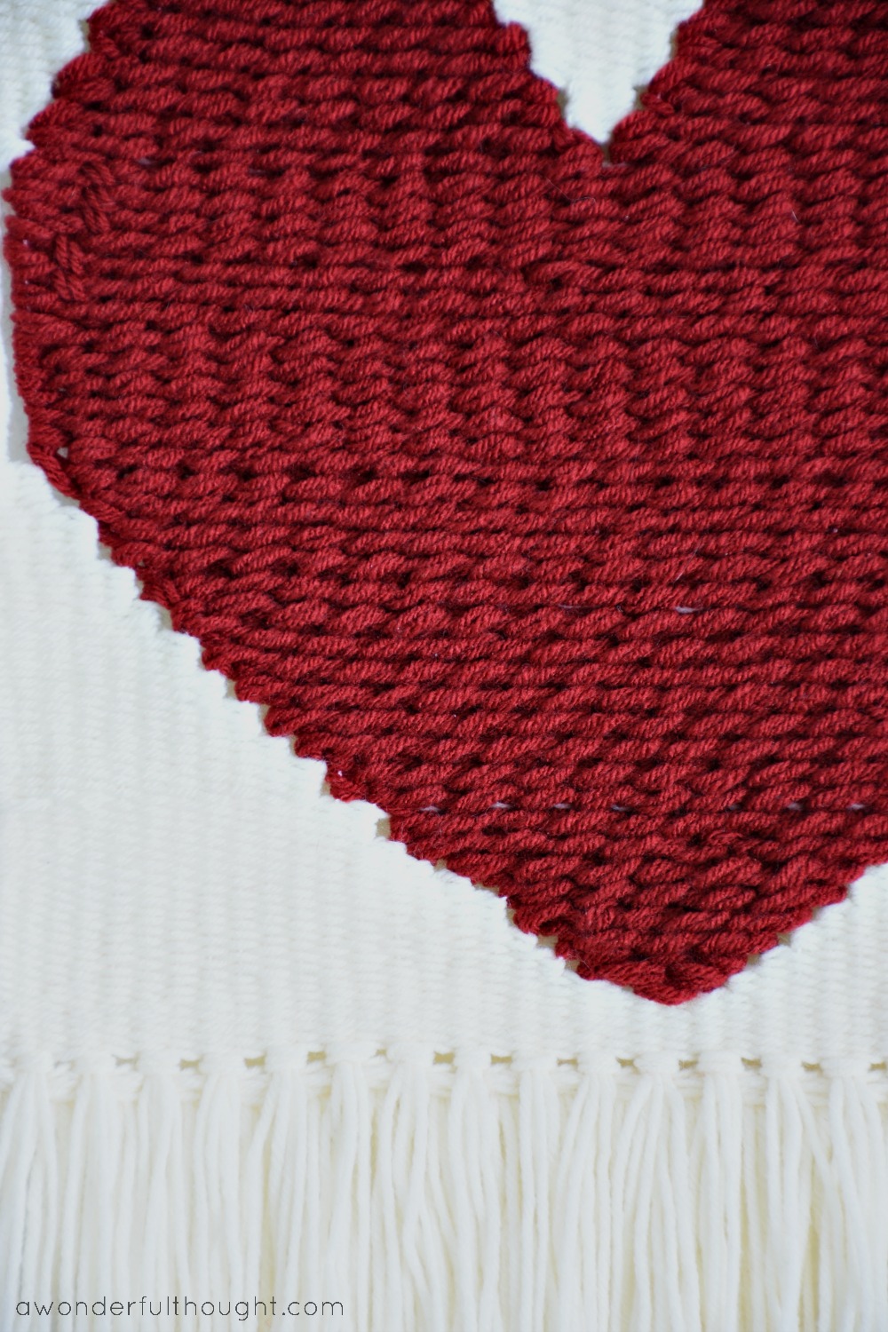 Simple Heart Weaving Wall Hanging - A Wonderful Thought