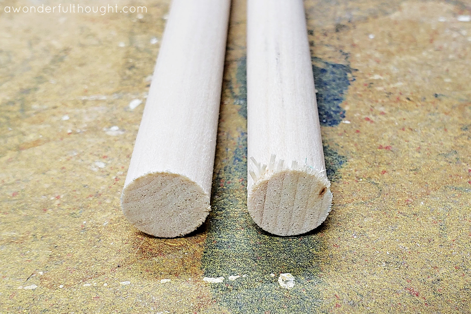 DIY Fabric Printed Scroll Wall Hanging - A Wonderful Thought