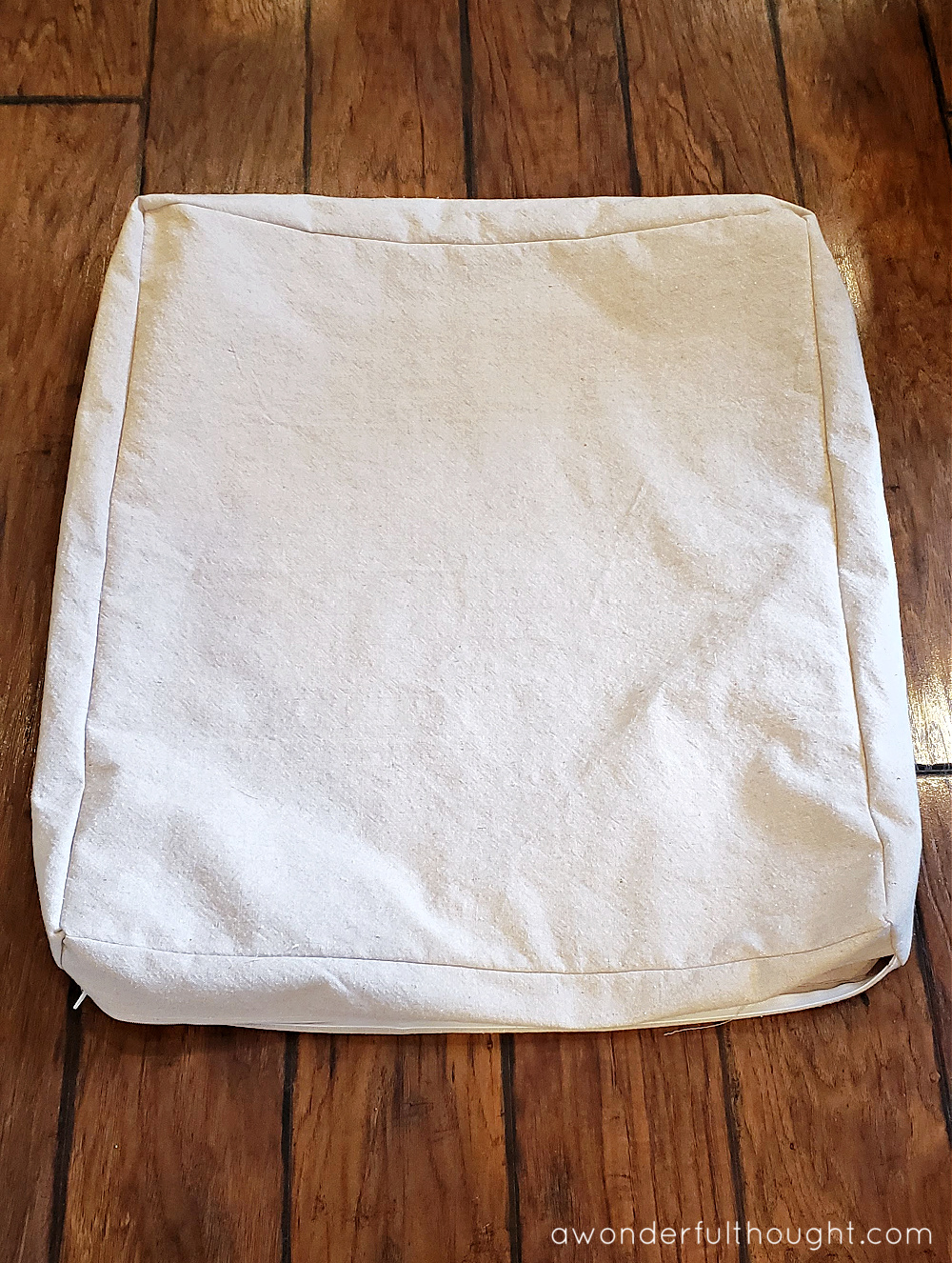 DIY Drop Cloth Patio Cushion Covers - A Wonderful Thought