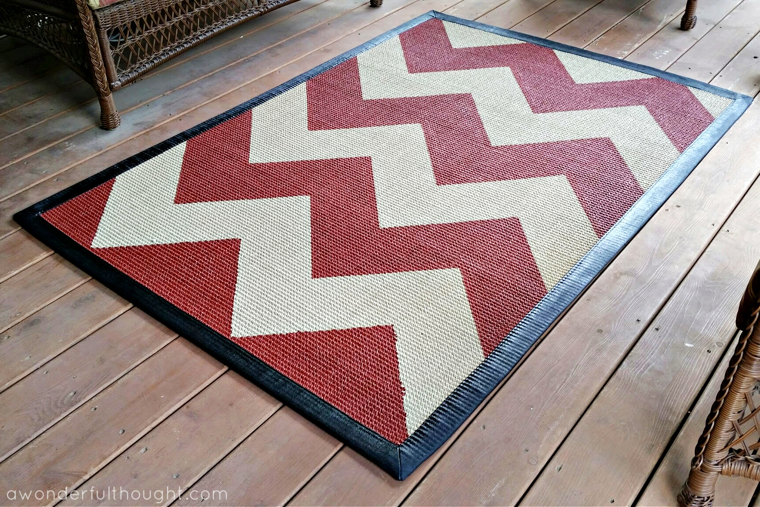 How to Paint a Rug - A Wonderful Thought