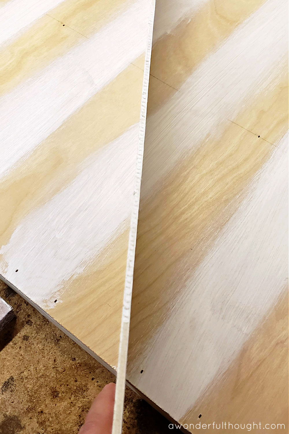 DIY Shiplap Mantel Backdrop - A Wonderful Thought