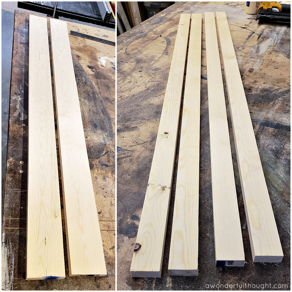DIY Shiplap Mantel Backdrop - A Wonderful Thought