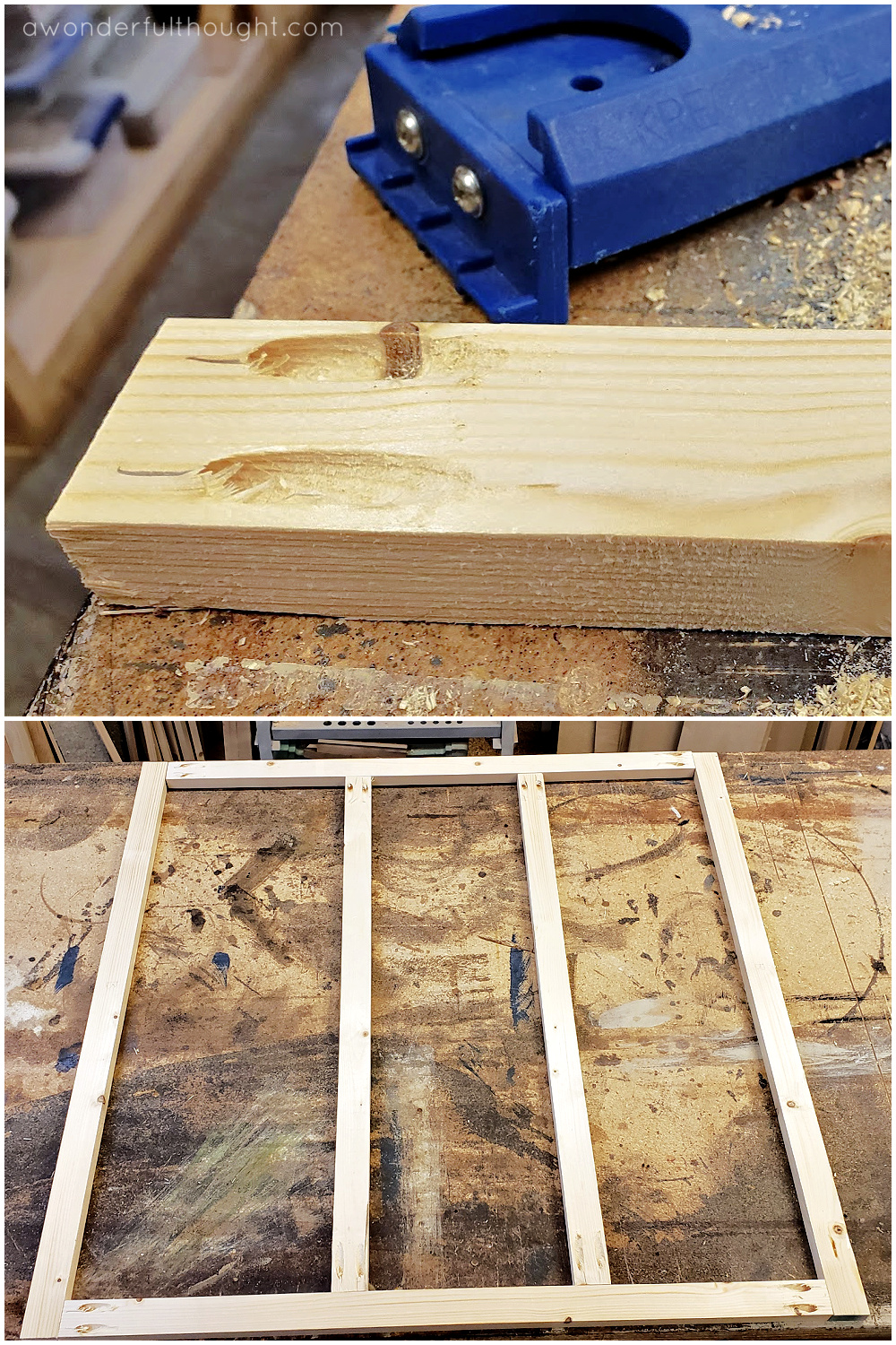 DIY Shiplap Mantel Backdrop - A Wonderful Thought