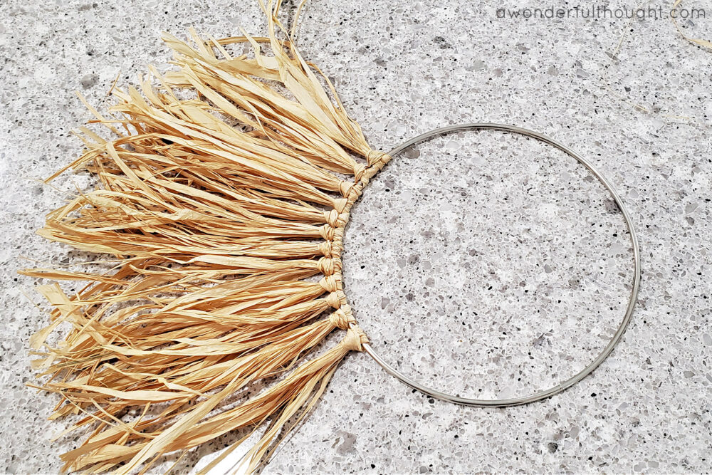 Raffia Wall Hanging DIY - A Wonderful Thought