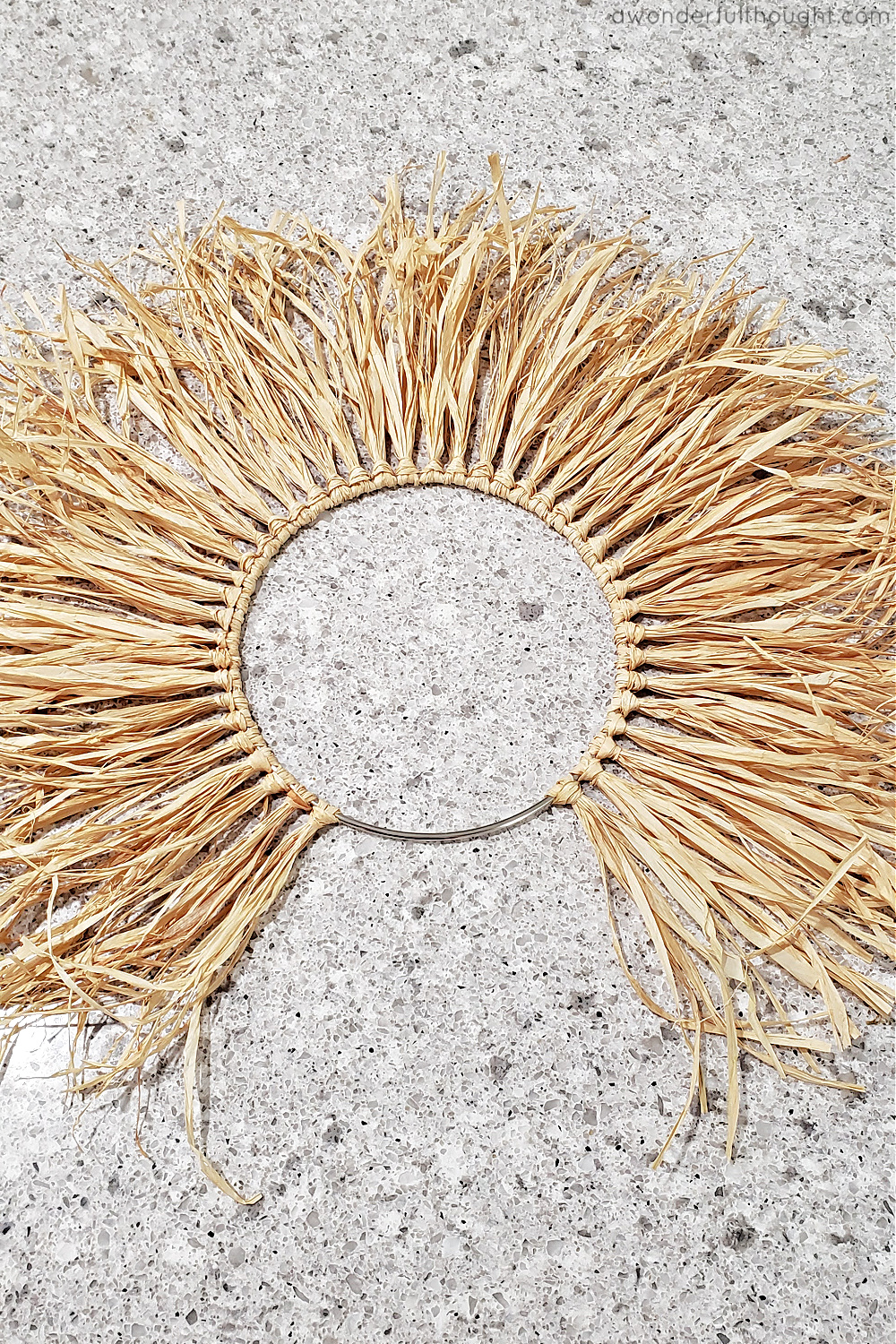 Raffia Wall Hanging DIY - A Wonderful Thought