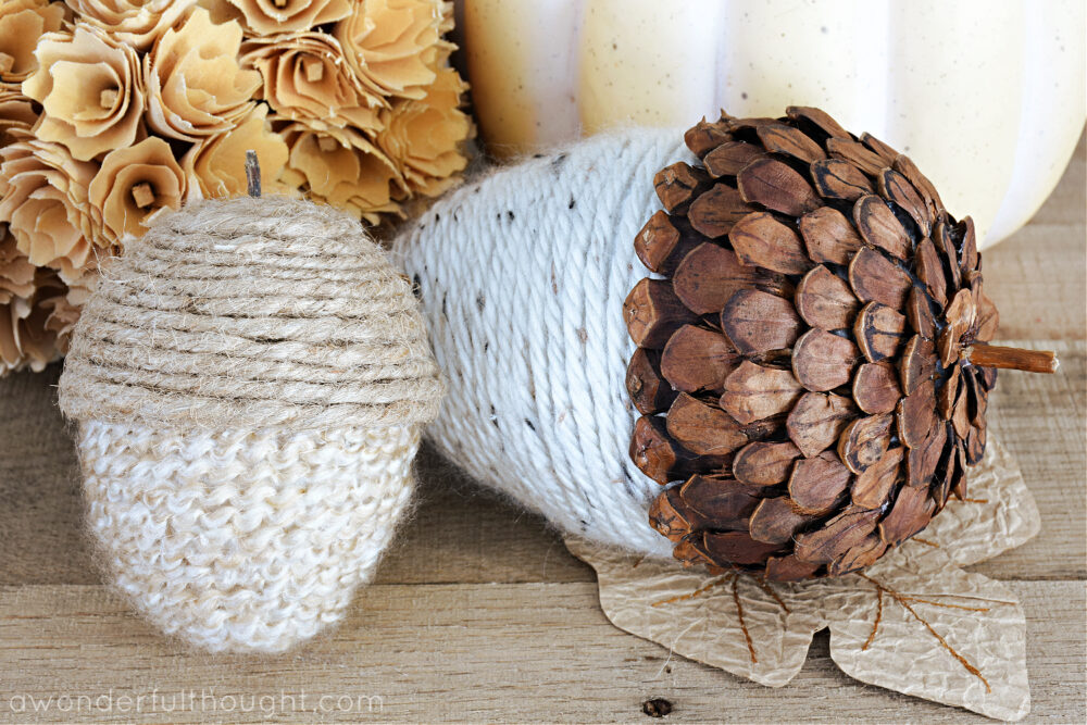 Acorn Craft: large acorns for decorating - A Wonderful Thought