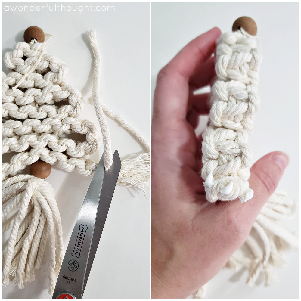 Macrame Christmas Tree Ornament - A Wonderful Thought