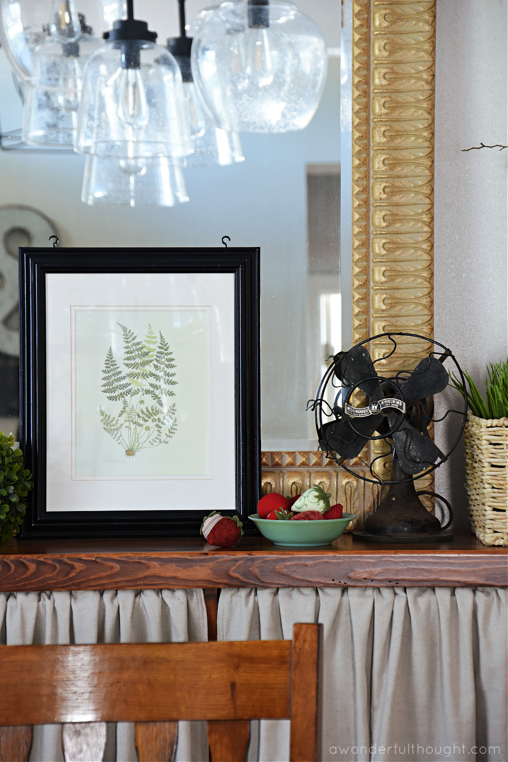 Strawberry Tablescape - A Wonderful Thought
