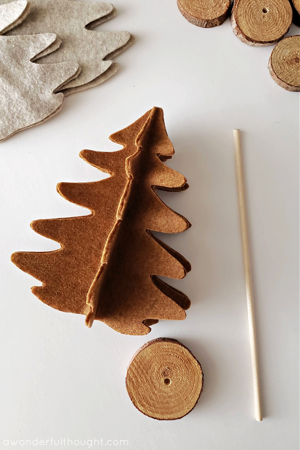 DIY Felt Christmas Trees - A Wonderful Thought