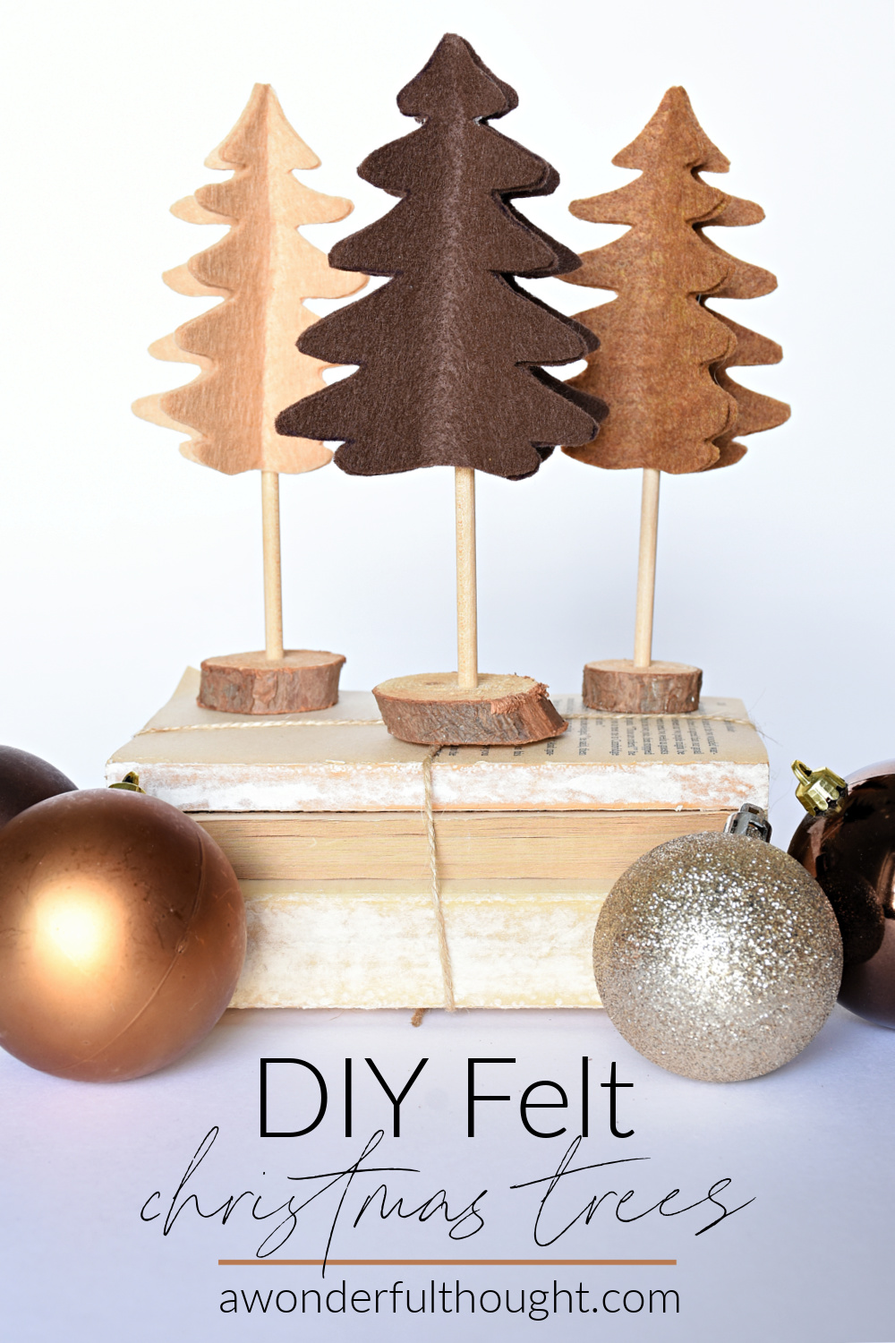 DIY Felt Christmas Trees - A Wonderful Thought