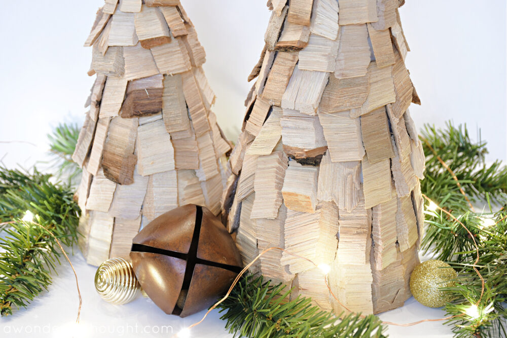 DIY Wood Christmas Trees - A Wonderful Thought