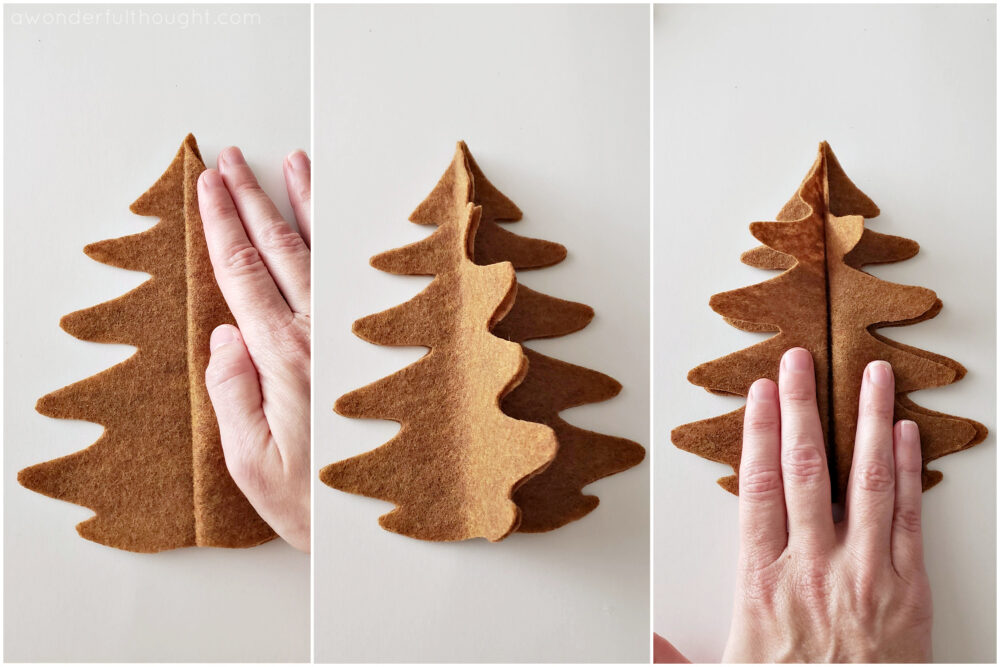 DIY Felt Christmas Trees - A Wonderful Thought