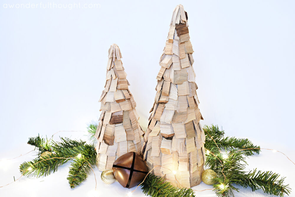 DIY Wood Christmas Trees - A Wonderful Thought
