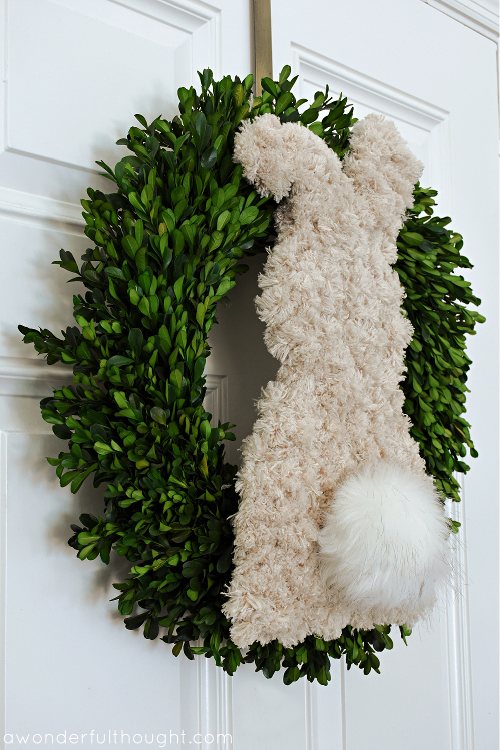 Easter Bunny Wreath - A Wonderful Thought
