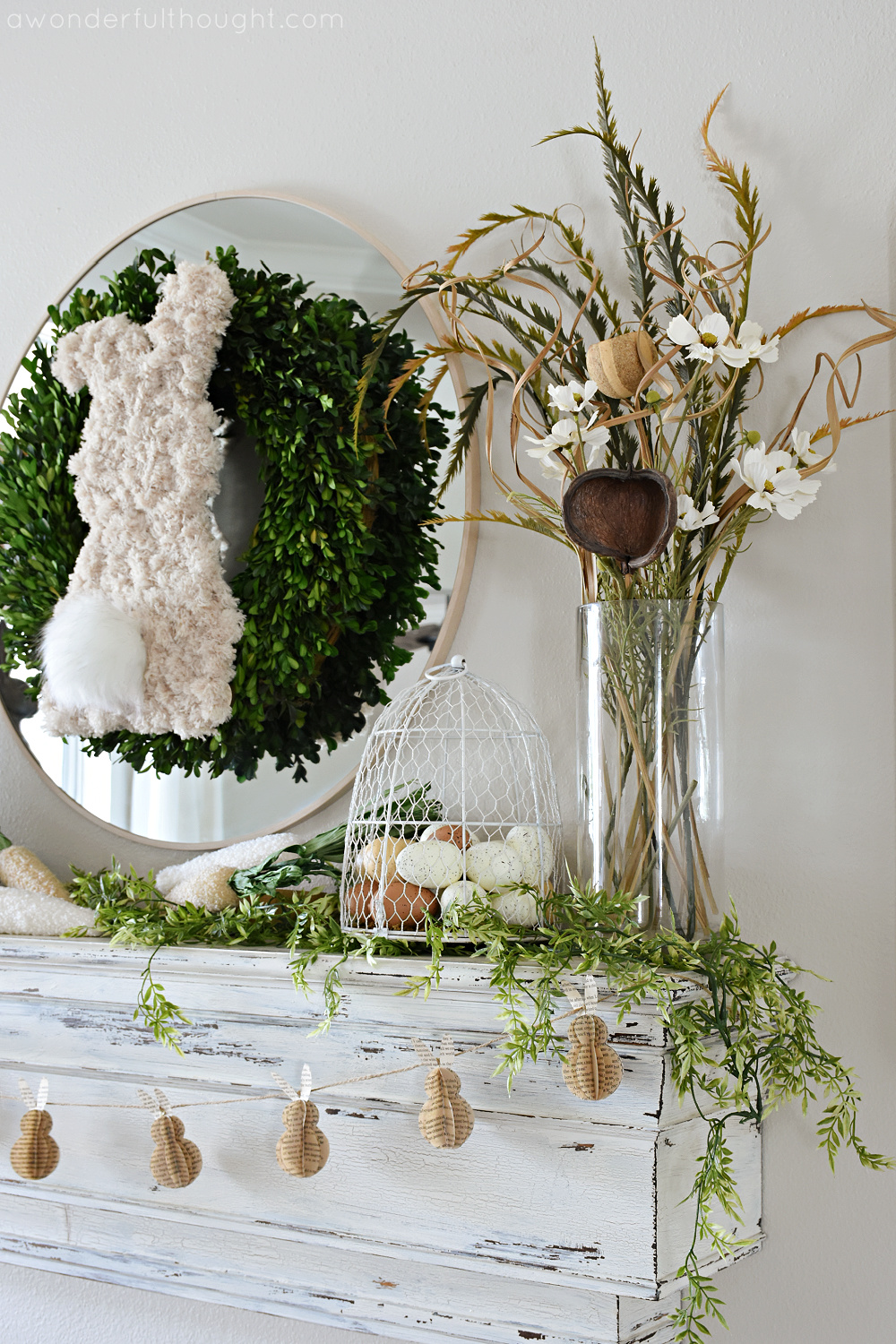 Neutral Easter Decor - A Wonderful Thought
