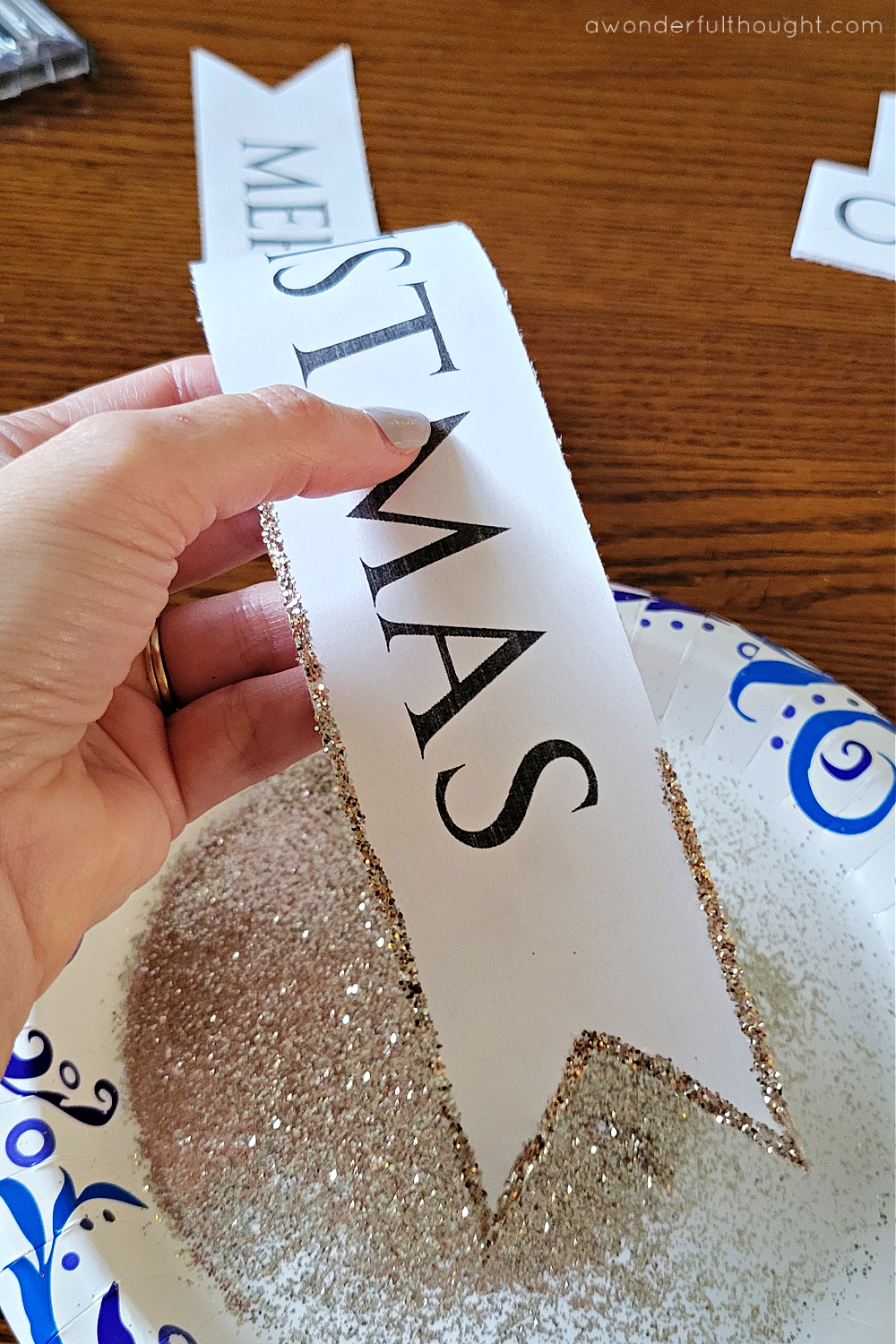 Printable Merry Christmas Banner - A Wonderful Thought