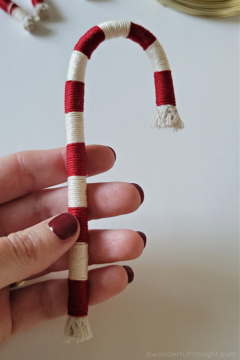 DIY Candy Cane Ornaments - A Wonderful Thought