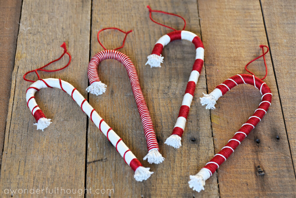DIY Candy Cane Ornaments - A Wonderful Thought