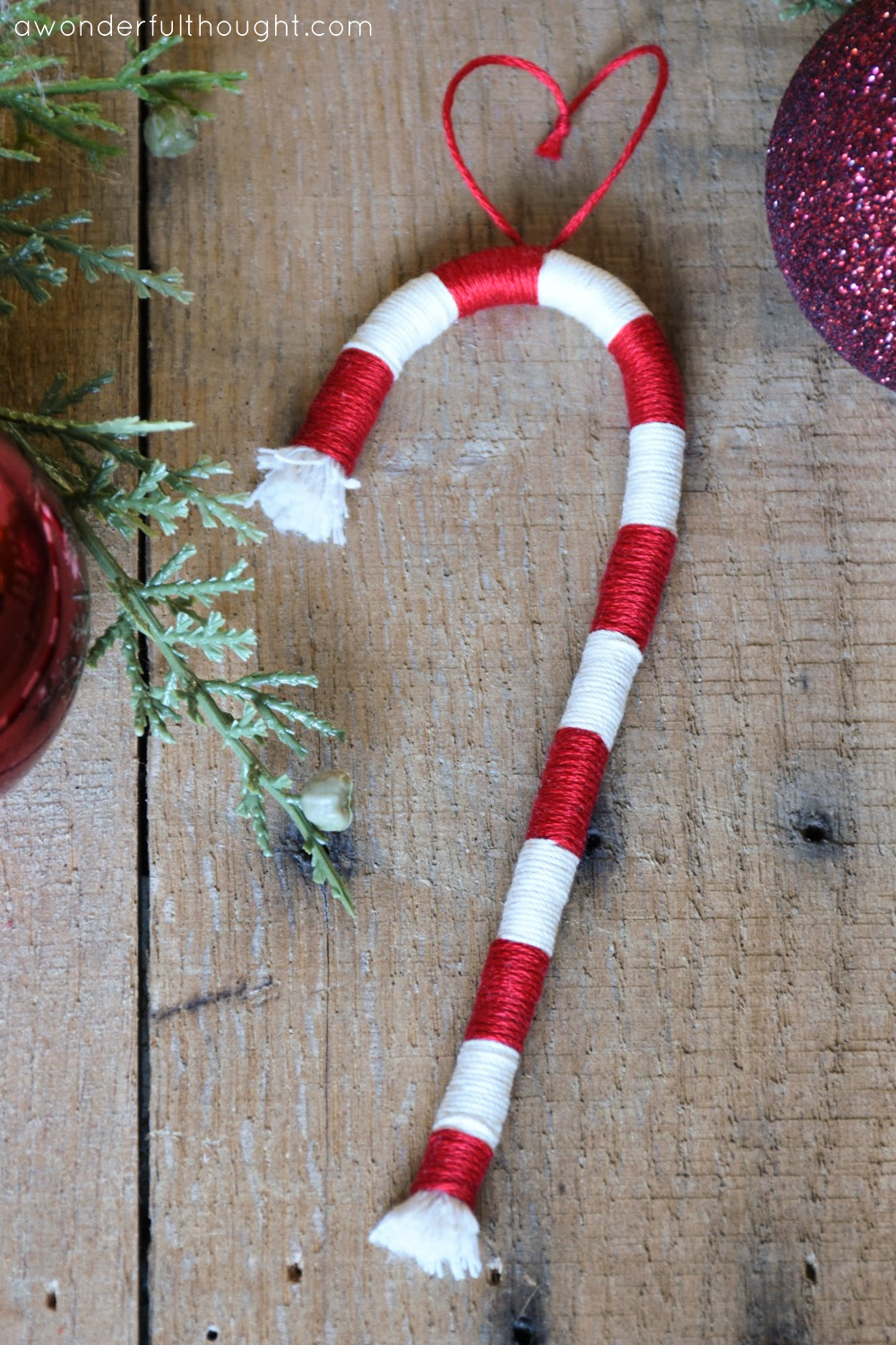 DIY Candy Cane Ornaments - A Wonderful Thought