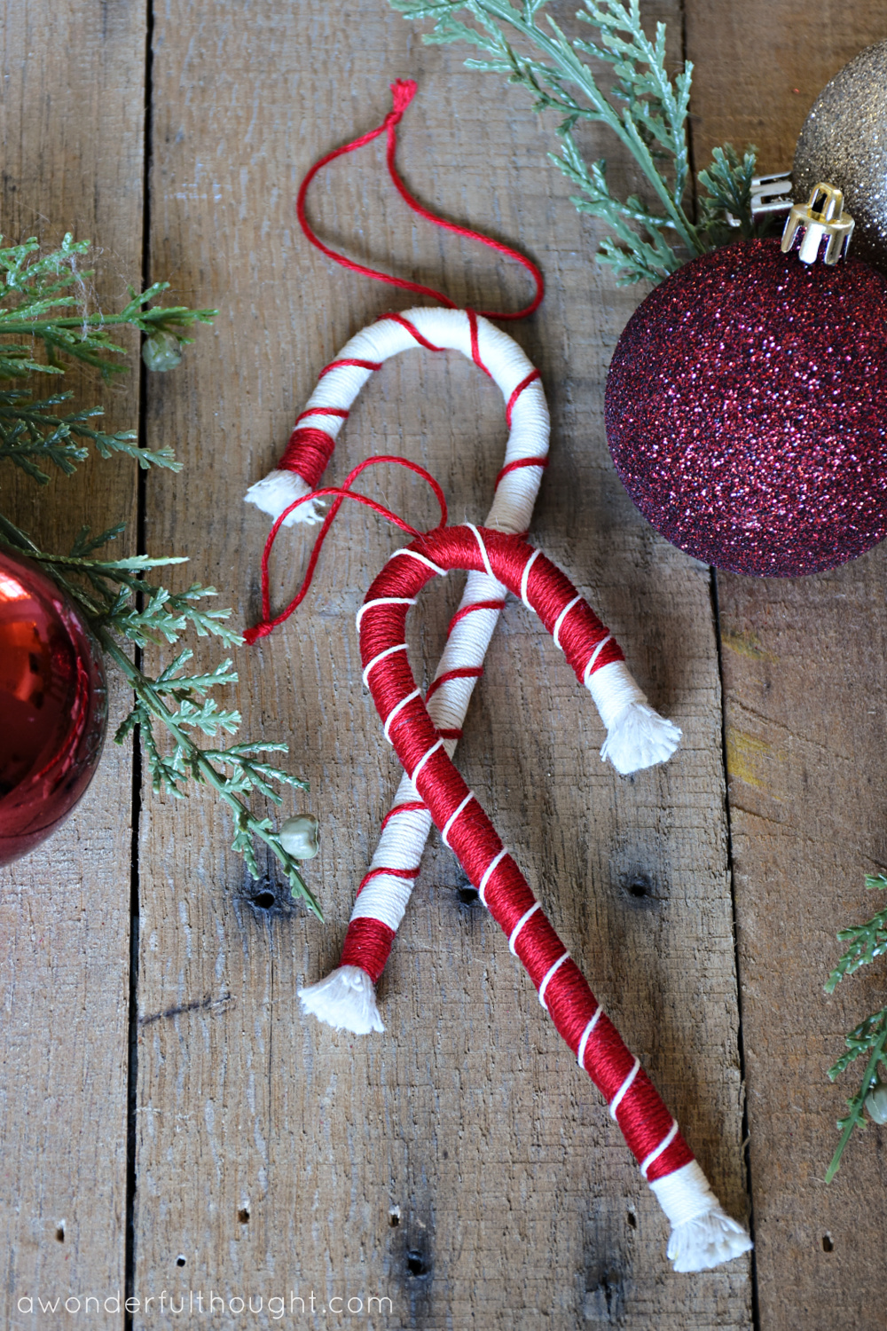 DIY Candy Cane Ornaments - A Wonderful Thought