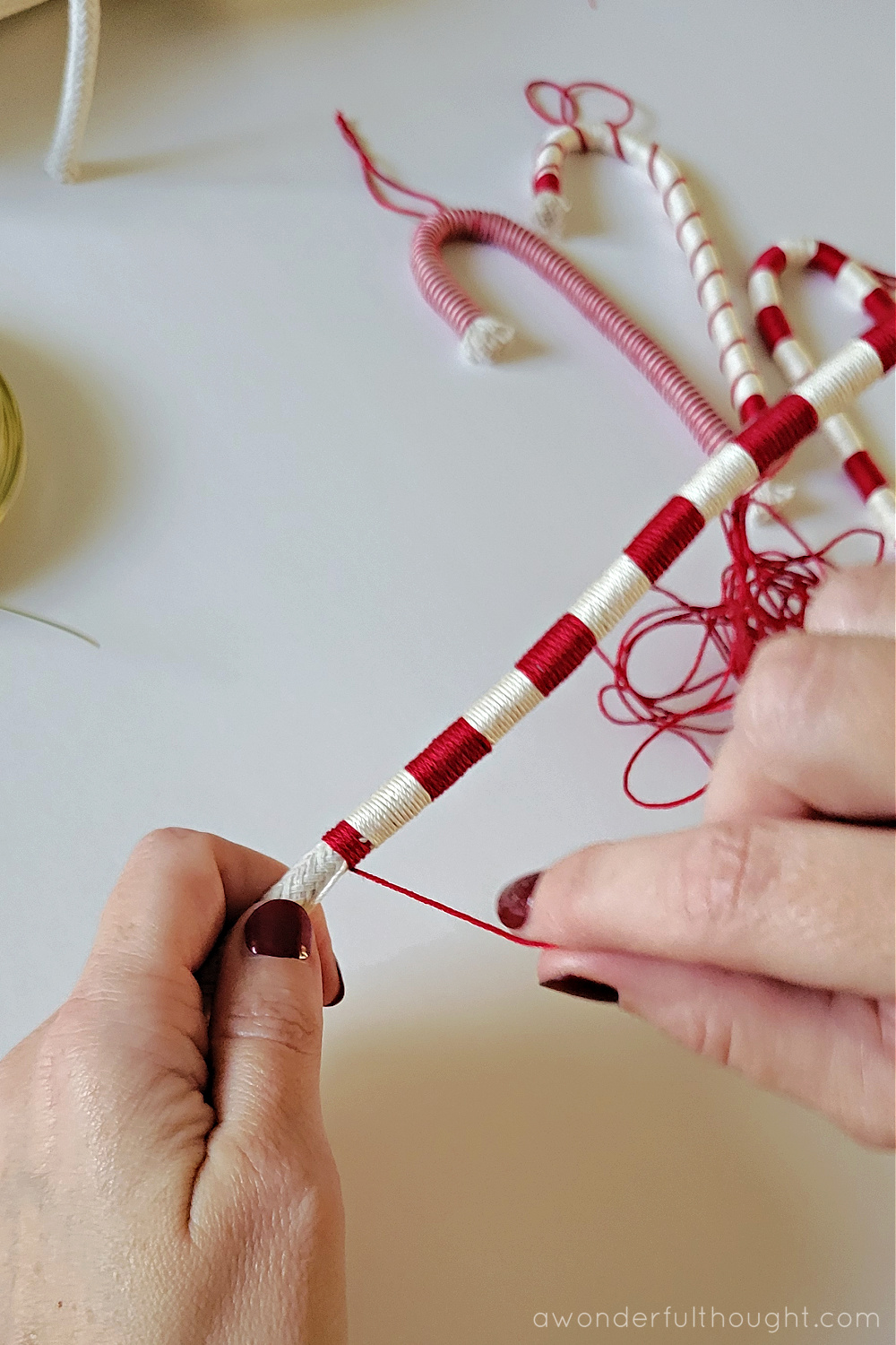 DIY Candy Cane Ornaments - A Wonderful Thought
