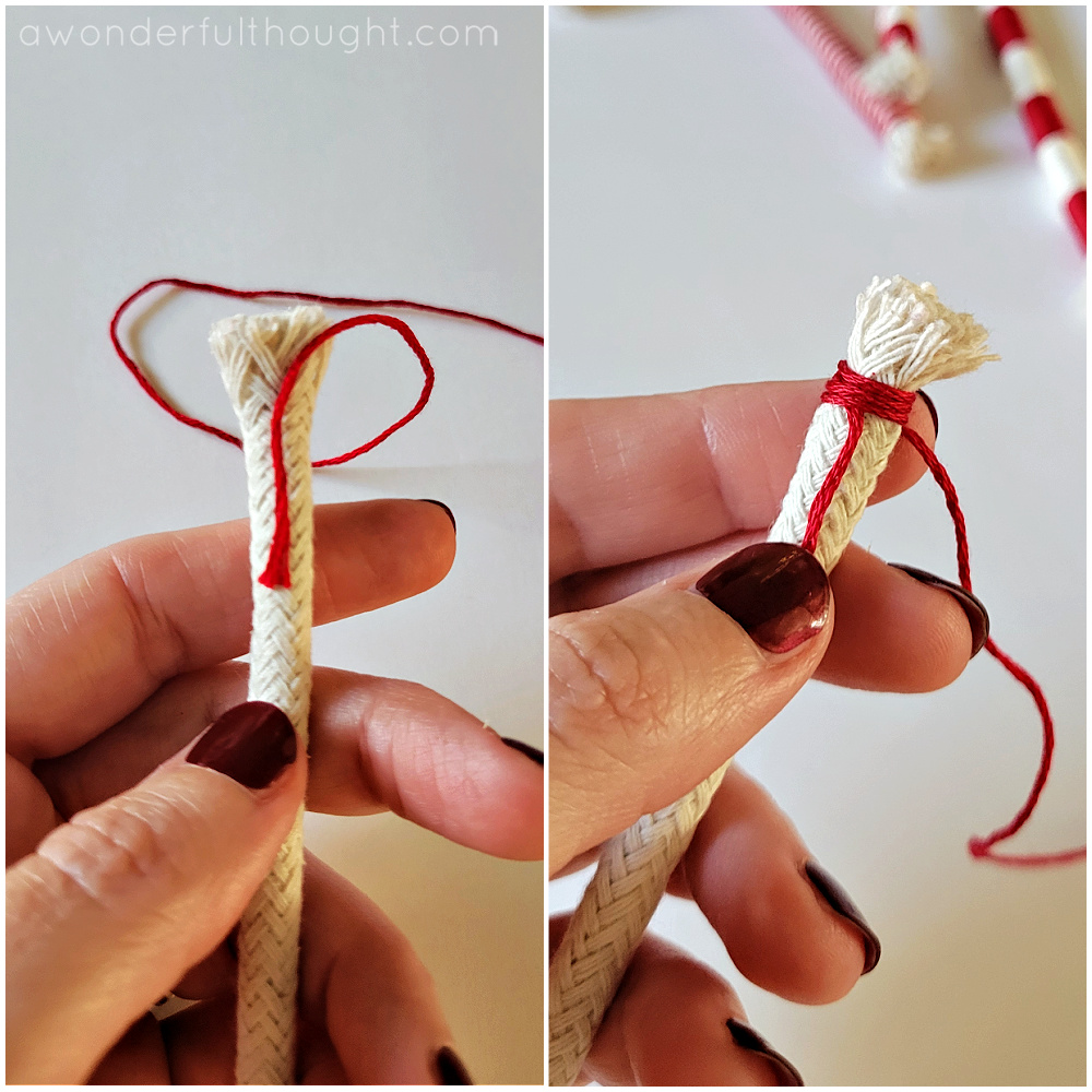 DIY Candy Cane Ornaments - A Wonderful Thought
