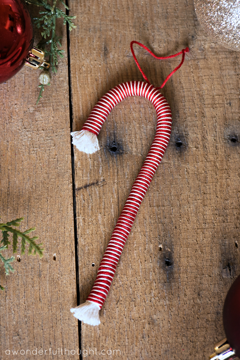 DIY Candy Cane Ornaments - A Wonderful Thought