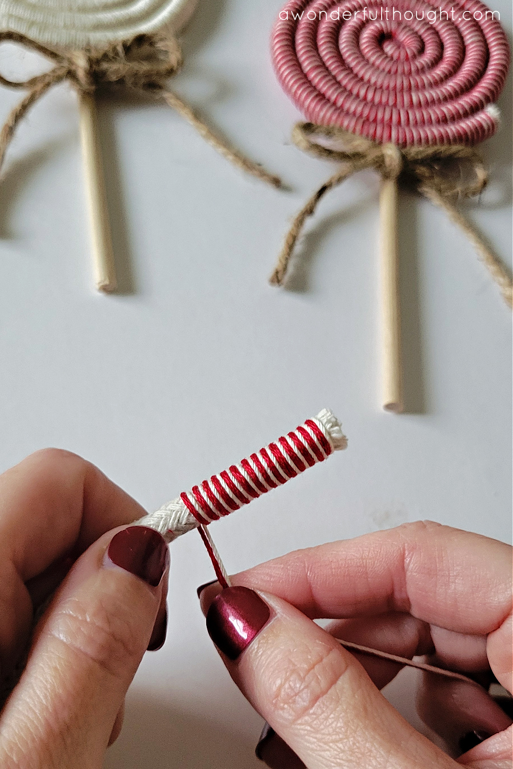Lollipop Ornaments - A Wonderful Thought