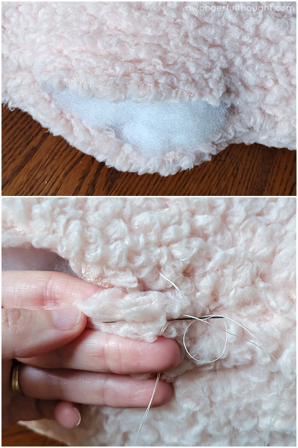 Heart shaped pillow - A Wonderful Thought