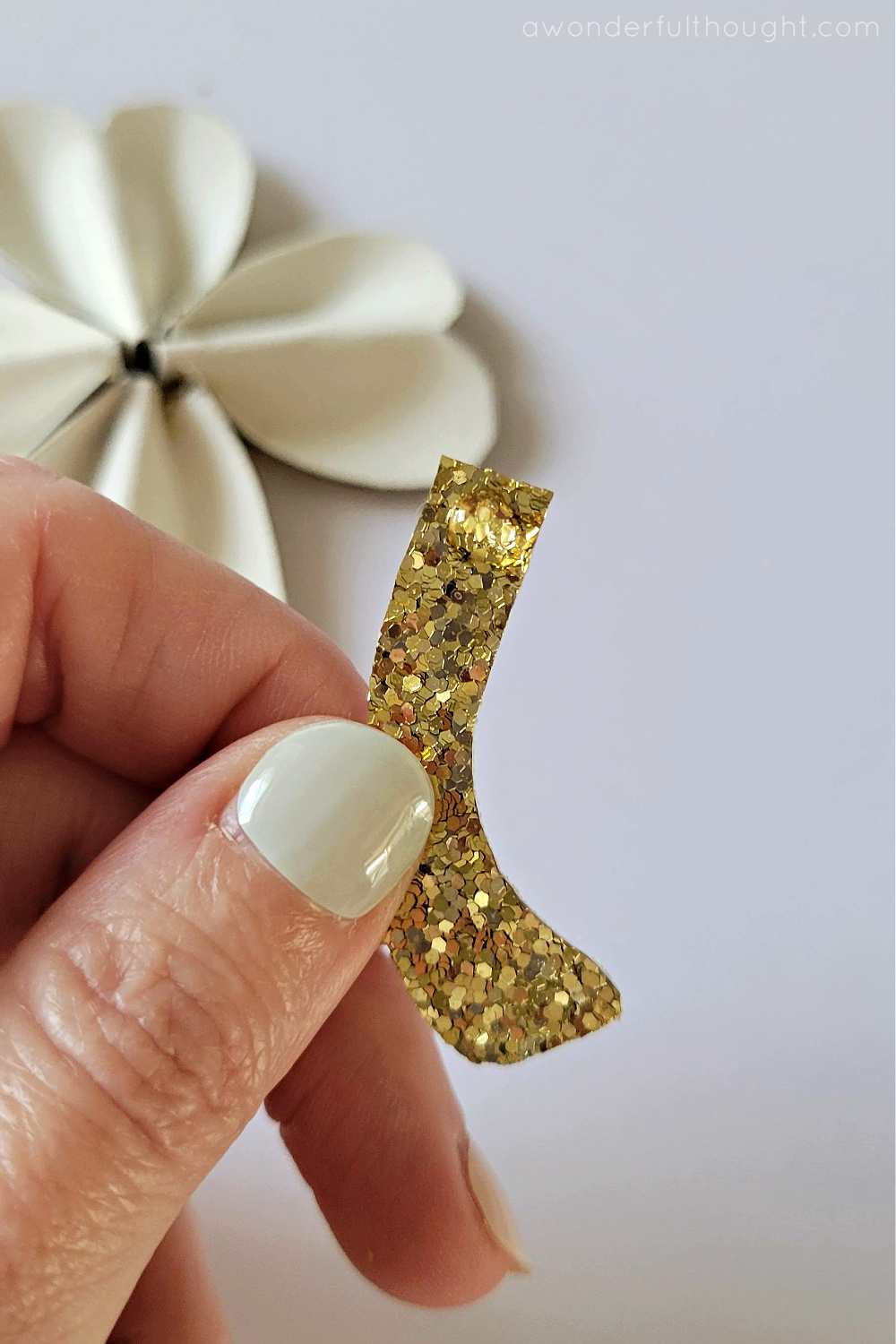 Gold Four-Leaf Clover - A Wonderful Thought