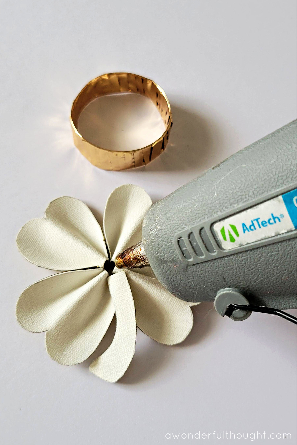 Gold Four-Leaf Clover - A Wonderful Thought