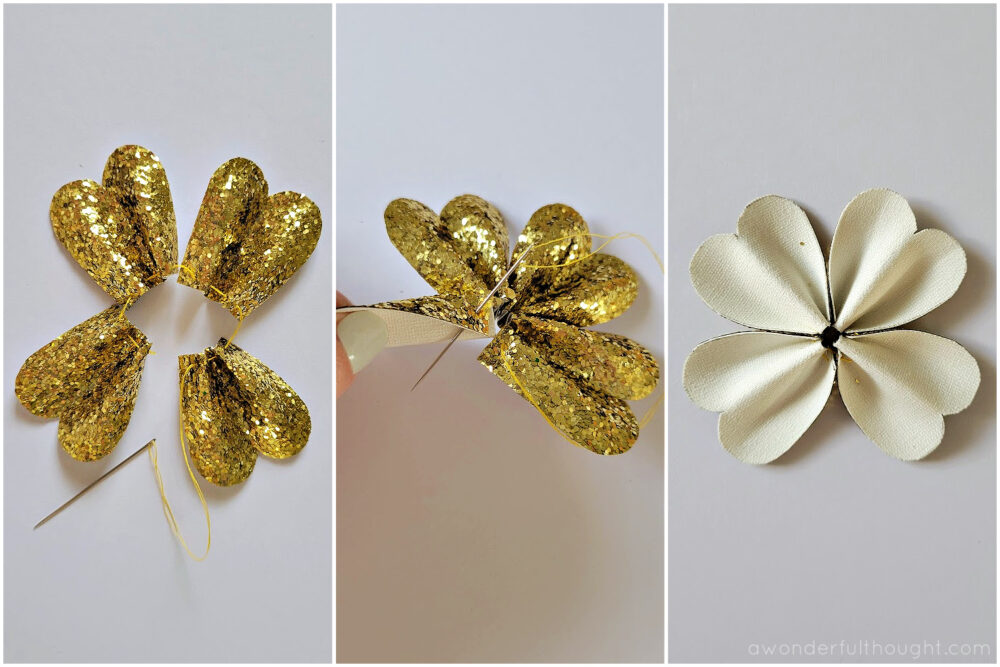 Gold Four-Leaf Clover - A Wonderful Thought